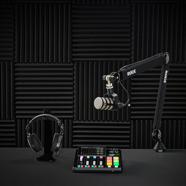 RODE RODECaster Duo Podcasting Kit with PodMic & Studio Boom/Arm – KELLARDS