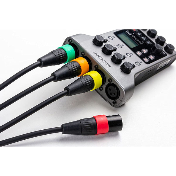 Zoom XLR-4CCP XLR Microphone Cables with Color ID Rings (8', 4-Pack ...