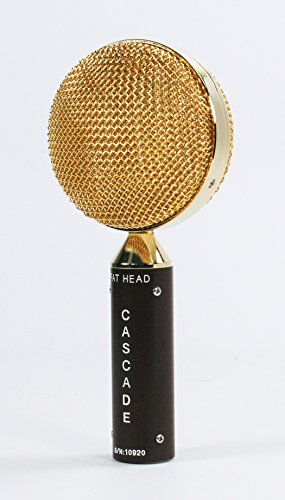 Cascade Microphones FAT HEAD Ribbon Microphone (Brown Body and Gold Gr ...