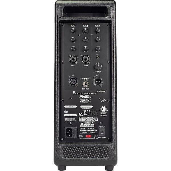 Powerwerks PA System (PW50), Black Bundle with Steel Speaker Stand, Sp ...